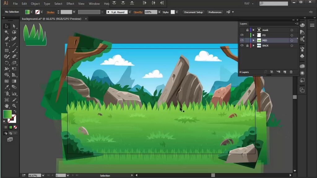 Công Cụ Cắt Hình ảnh Trong Illustrator Chuyên Nghiệp Nhất 