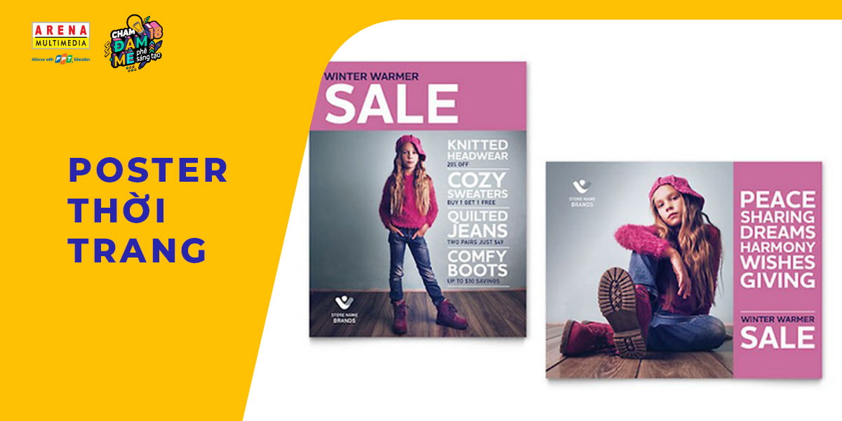 Gợi ý các mẫu poster thời trang đẹp, thu hút khách hàng