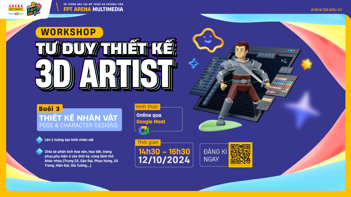 Workshop: Tư duy thiết kế 3D Artist – THIẾT KẾ NHÂN VẬT, Pose ...